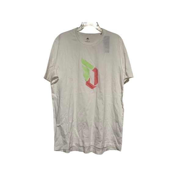 adidas | Shirts | Mens Adidas Dame Logo Damian Lillard Tee Pink Green ...